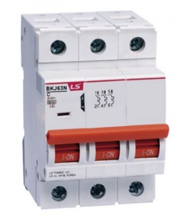 MCB 3P 6A 6kA LS - BKJ63N