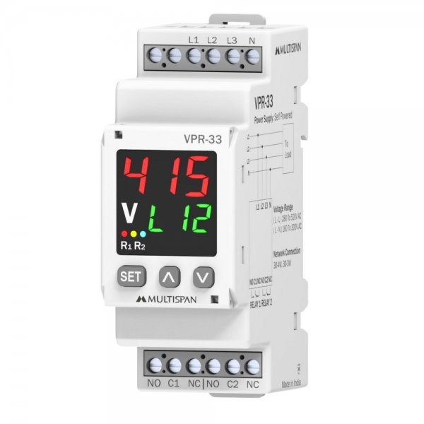 Relay Bảo Vệ Điện Áp Và Pha Multispan - VPR-33